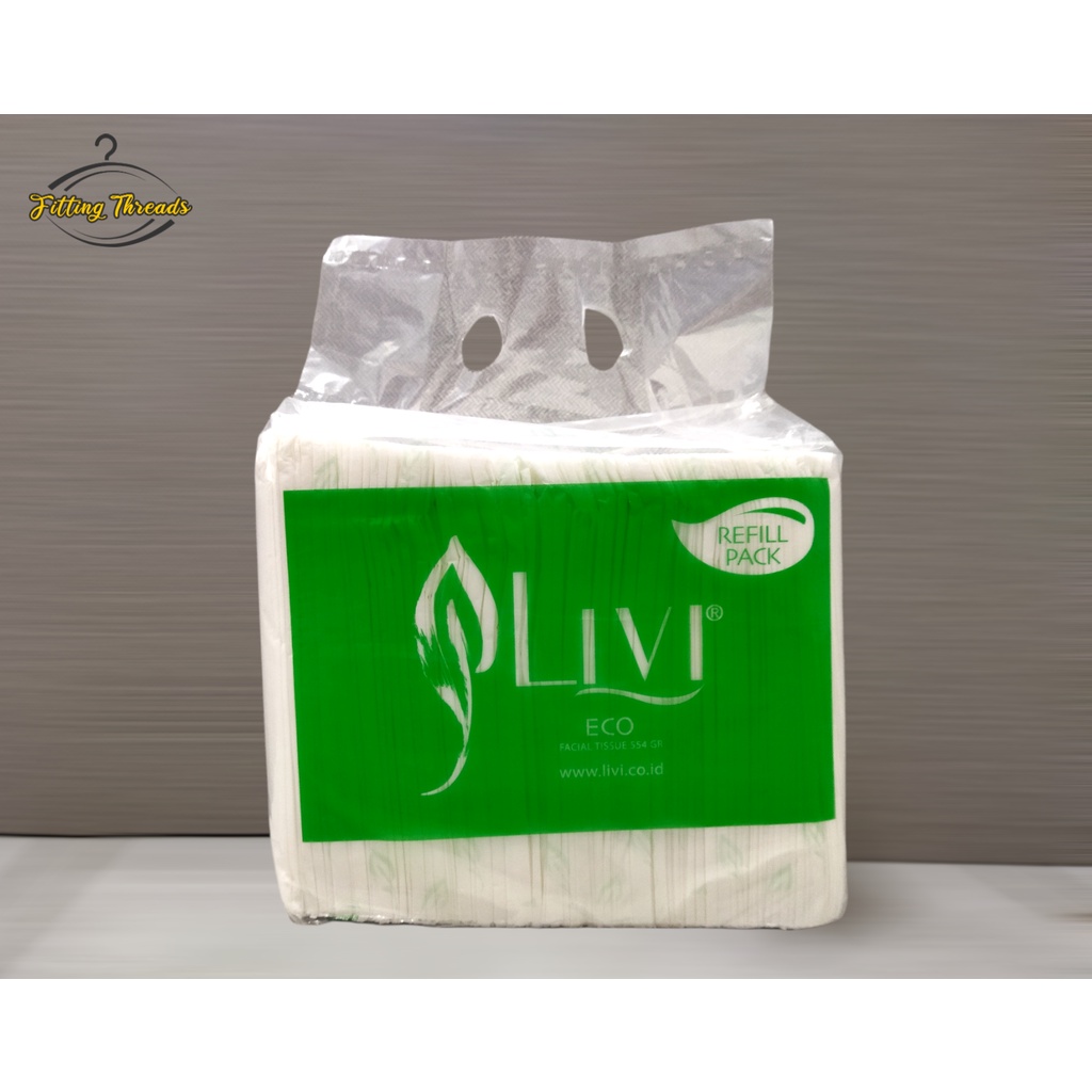Jual Tissue LIVI Eco Facial Refill 554 Gram / Tisu Muka 554 gr / Tissue ...