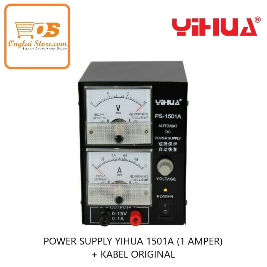 Jual POWER SUPPLY YIHUA 1501A (1 AMPER) + KABEL ORIGINAL | Shopee Indonesia
