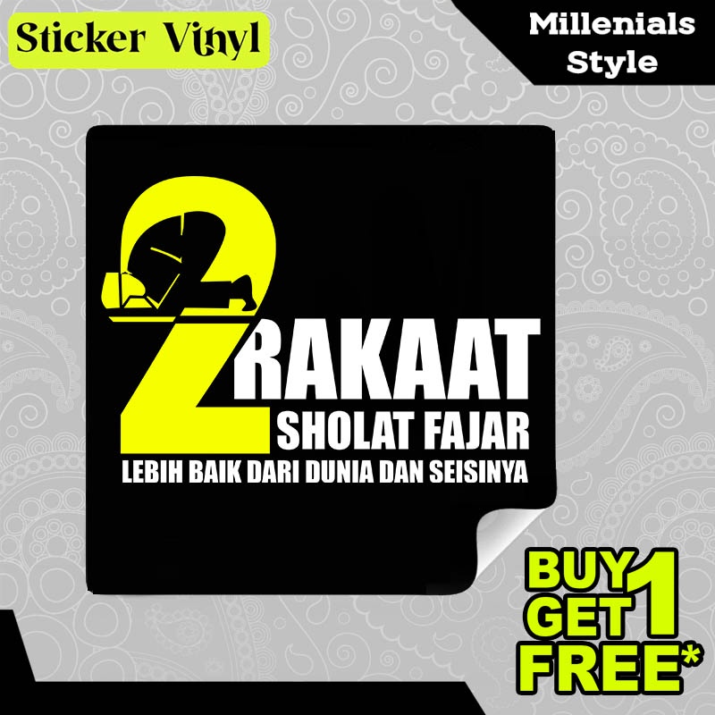Jual Stiker Sticker 2 Rakaat Sholat Fajar Lebih Baik Dari Dunia Dan ...