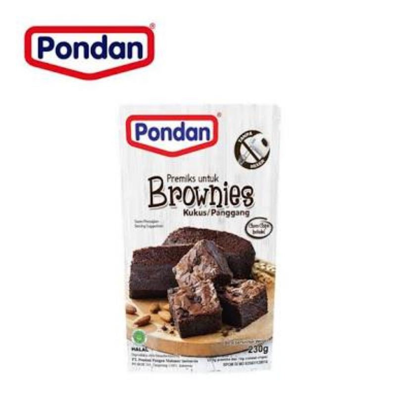 Jual BROWNIES PANGGANG / KUKUS PONDAN PREMIX KUE CAKE COKLAT PREMIKS ...