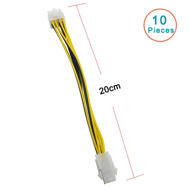Jual PREORDER 10PCS/LOT 20cm ATX 4 Pin 4Pin to 8 pin 8Pin EPS 12V ATX ...