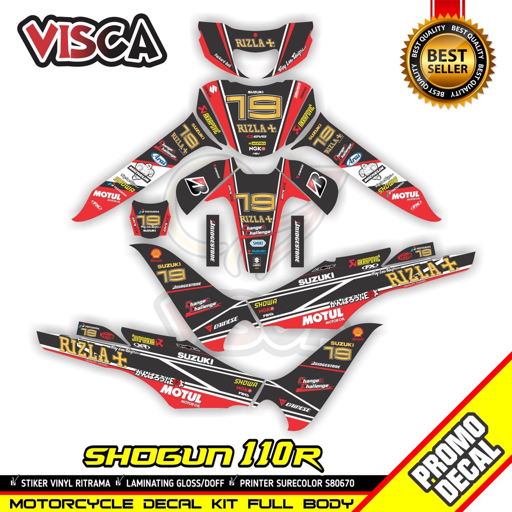 Jual Decal Shogun 110 R Full Body Stiker Shogun 110 R Full Body ...