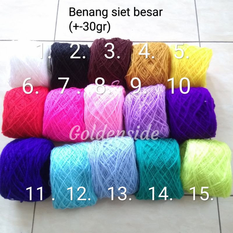 Jual Benang Rajut Benang siet Benang wool besar (+-30gr) | Shopee Indonesia