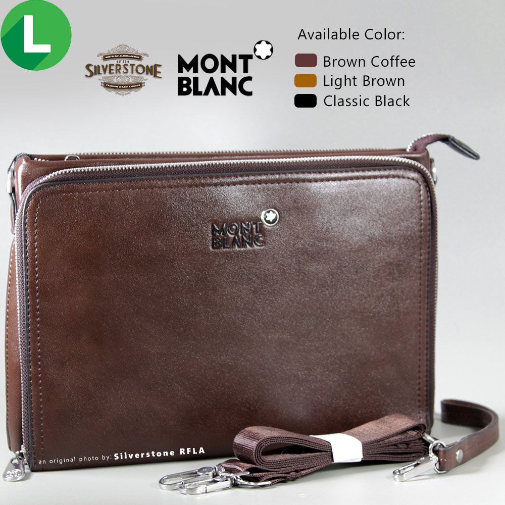 Jual Montblanc Premium Handbag CL 02-3 Large Tas Tangan Clutch Pria ...