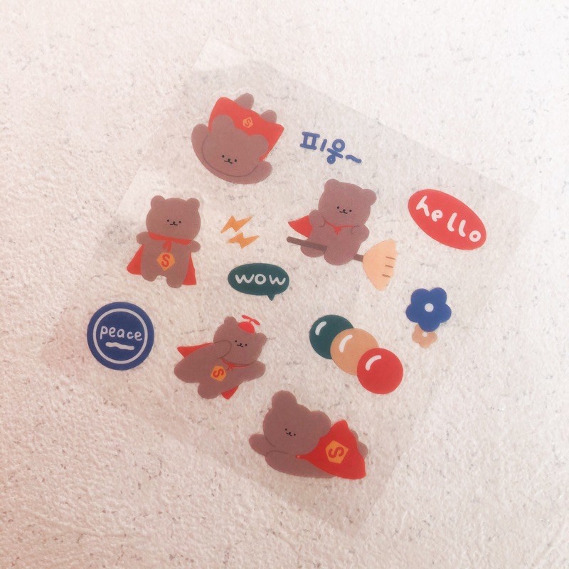 Jual Sticker Deco / Sticker set beruang lucu / Sticker teddy bear ...