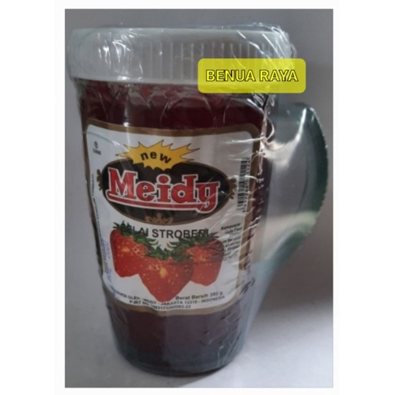 Jual Selai Roti Meidy Rasa Strawberry Berat 380gr. | Shopee Indonesia