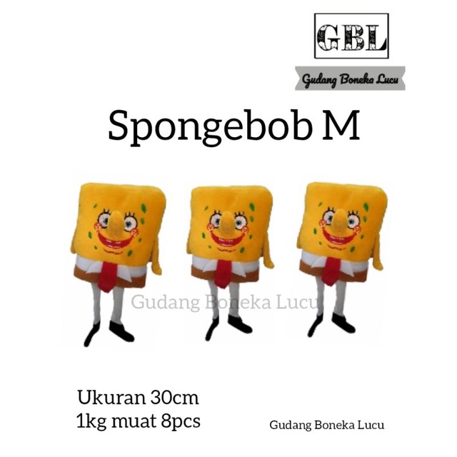 Jual Boneka spongebob M / spongebob squarepan / boneka murah / boneka ...