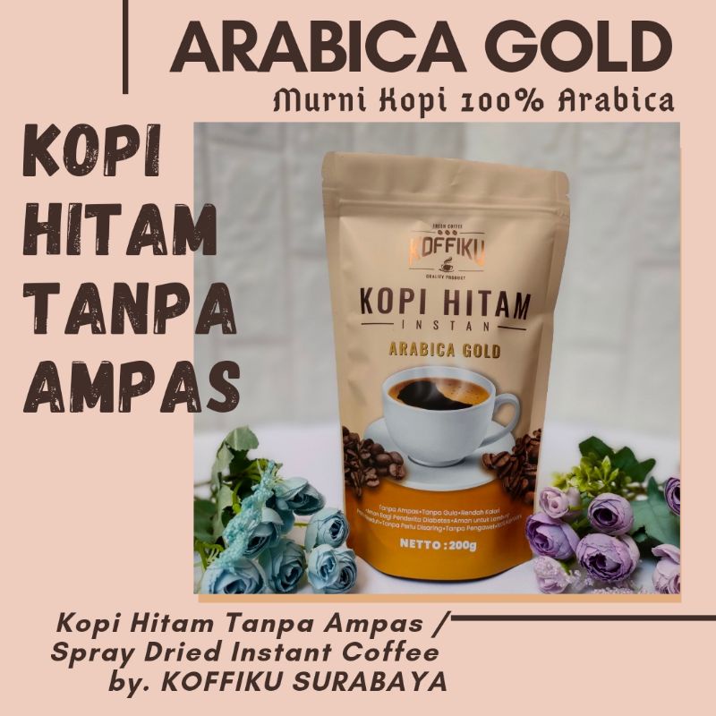 Jual KOFFIKU [ARABICA GOLD] Spray Dried Instant Coffee/ Kopi Tanpa ...