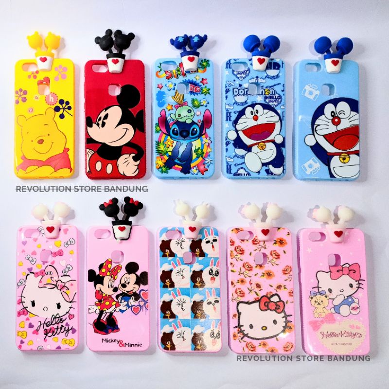 Jual Silikon Hp Vivo V7 Karakter Doraemon Hello Kitty Melody Mickey ...