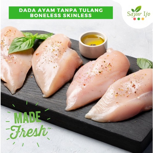 Jual Dada Ayam Tanpa Tulang & Tanpa Kulit 450 - 500 Gram Fresh Frozen ...