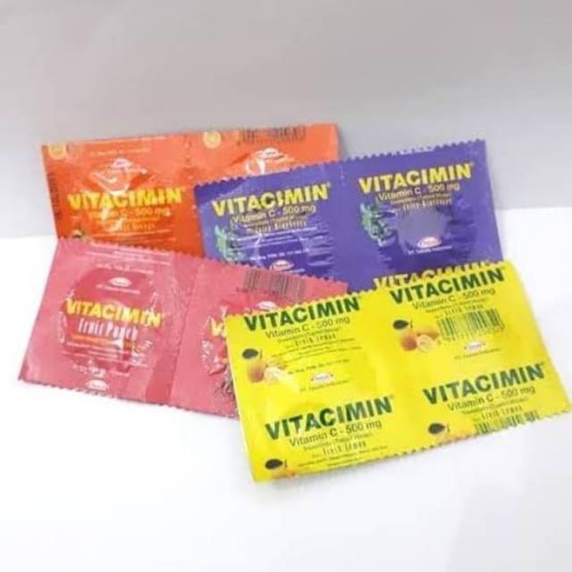 Jual Vitacimin Vitamin C - 2 x 500mg/Orange - Lemon | Shopee Indonesia