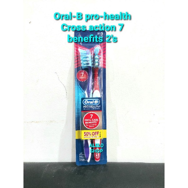 Jual Oral B pro health cross action 7 benefits soft sikat gigi ...
