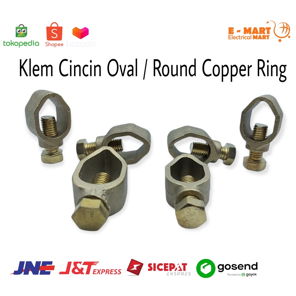 Jual Klem Cincin Oval untum Clamp Grounding | Shopee Indonesia