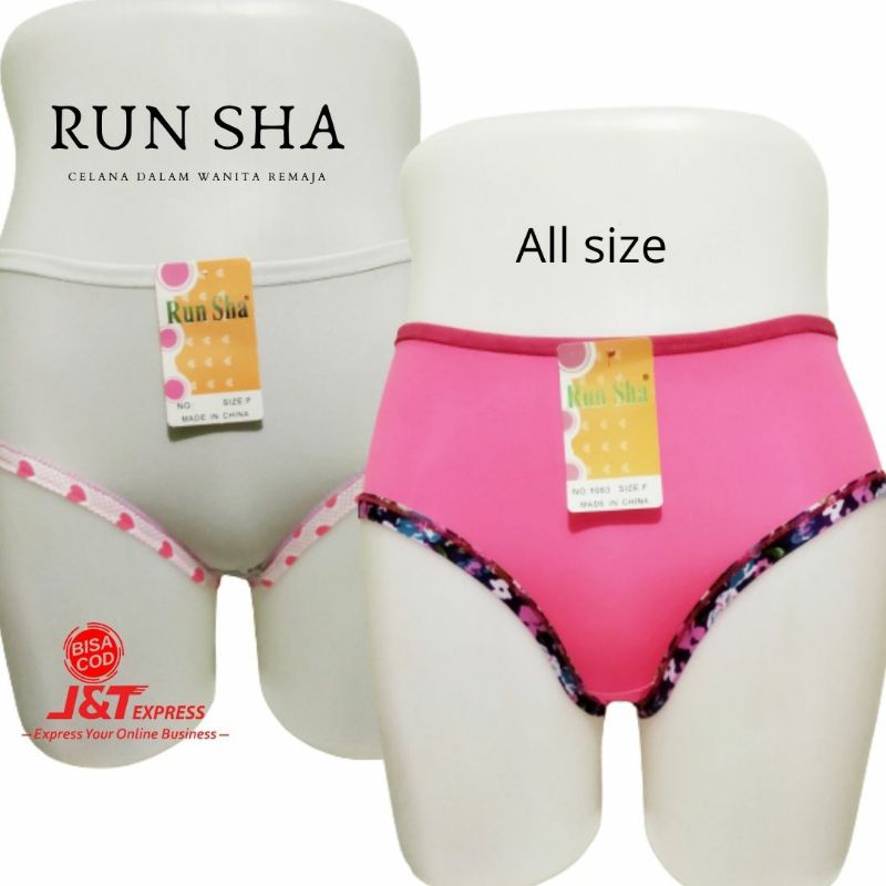 Jual RUNSHA |Celana Dalam wanita Remaja ABG/Motif lingkar paha/Run Sha 1063 | Shopee Indonesia