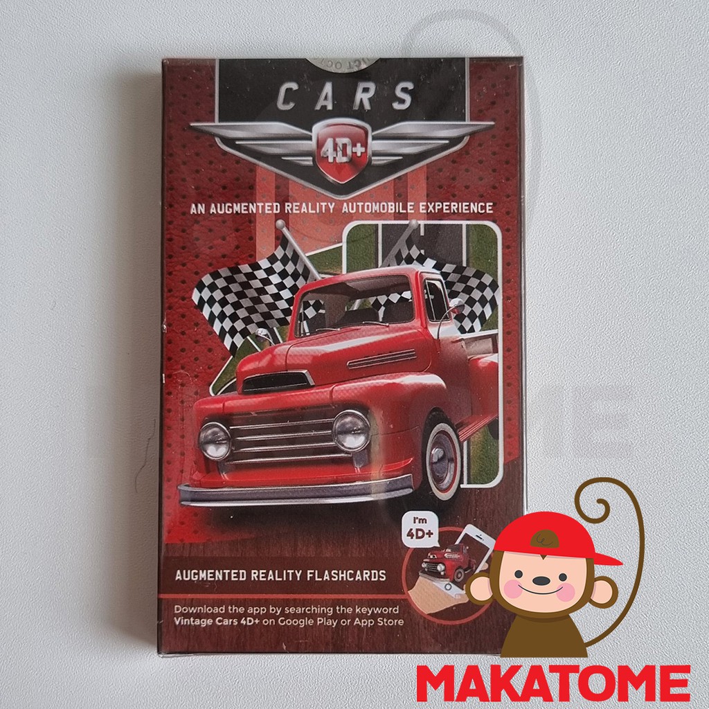 Jual Octagon 4D+ Augmented Reality Flashcard CARS cards flash AR mobil ...