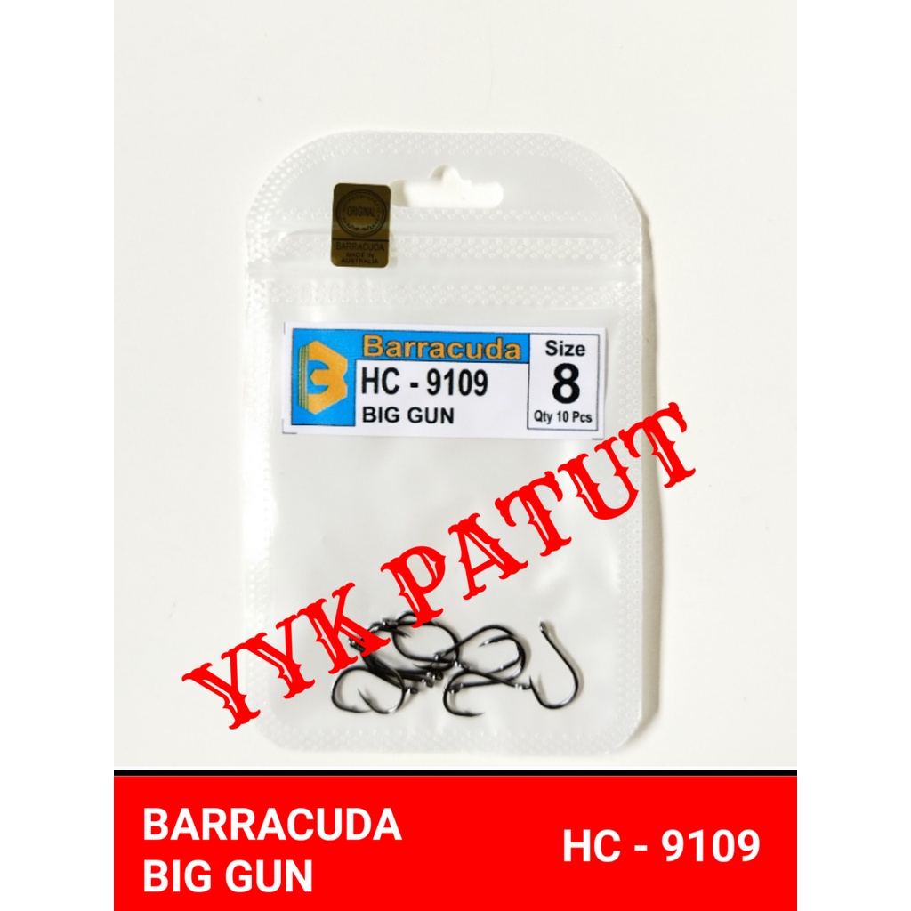 Jual paku HC 9109 BARRACUDA big gun bahan high carbon fishing hook mata ...