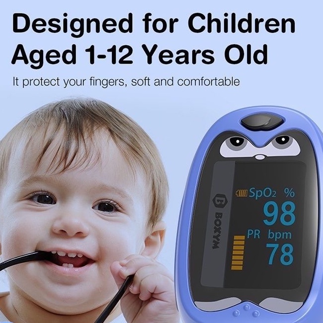 Jual FINGERTIP PULSE OXIMETER OXYMETER FOR KIDS CHILDREN ALAT UKUR ...