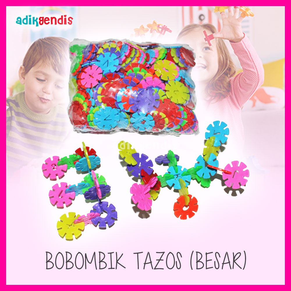 Jual Mainan anak Bombik Tazos Tasos ukuran besar 500gr | Shopee Indonesia