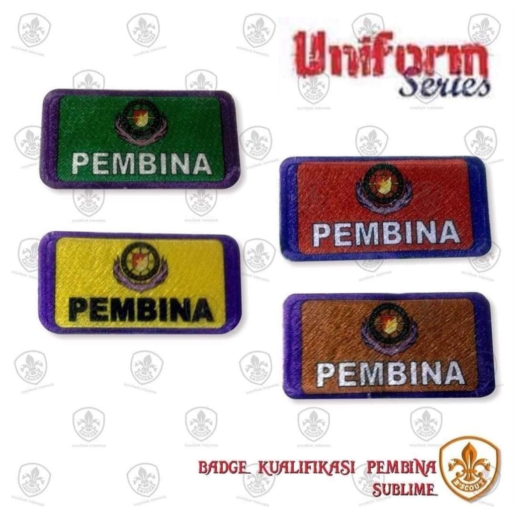Jual Bscout Scoutlook Sublim Badge Kwalifikasi Pembina Pramuka | Shopee ...