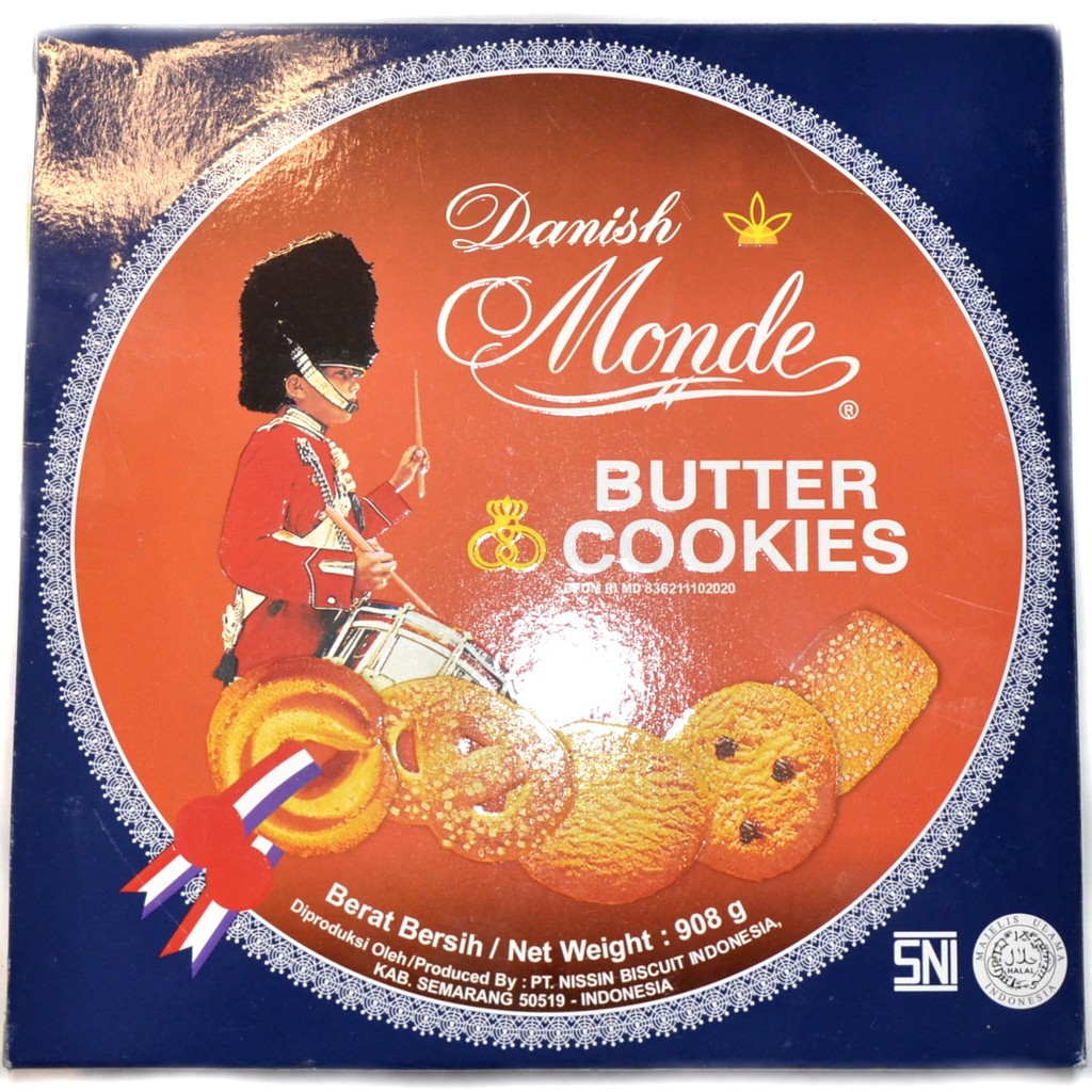 Jual DANISH MONDE BUTTER COOKIES kue kukis MONDE BESAR 908g | Shopee ...