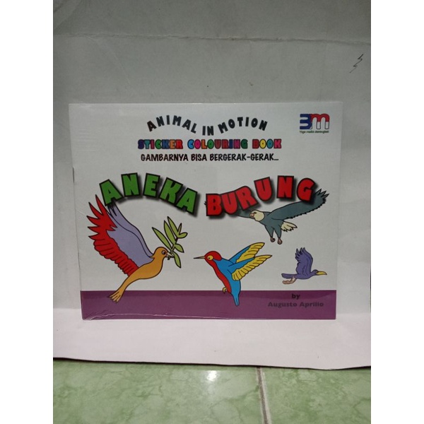 Jual Buku Stiker Clouring Book Gambar Bisa Bergerak -Gerak Aneka Burung ...