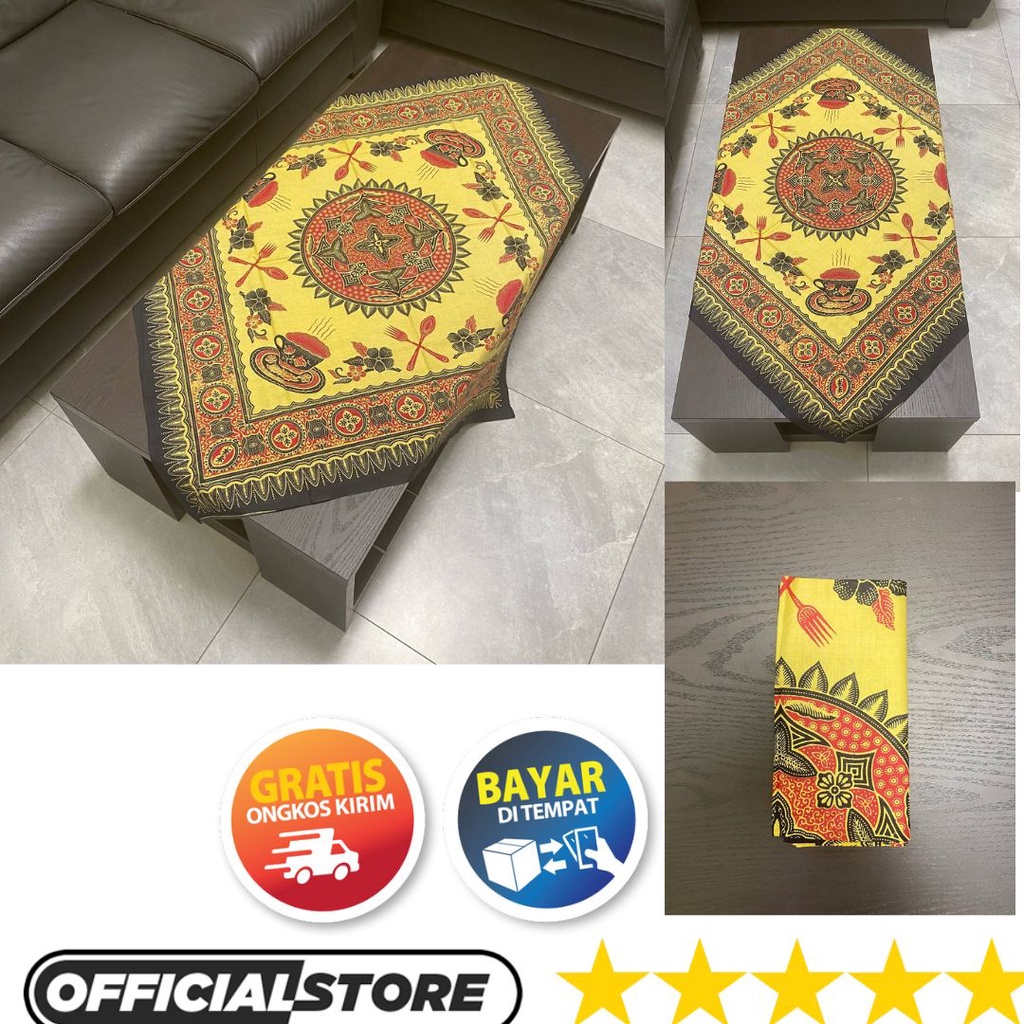 Jual Taplak Alas Tatakan Meja Motif Kain Batik Persegi Empat Kotak ...