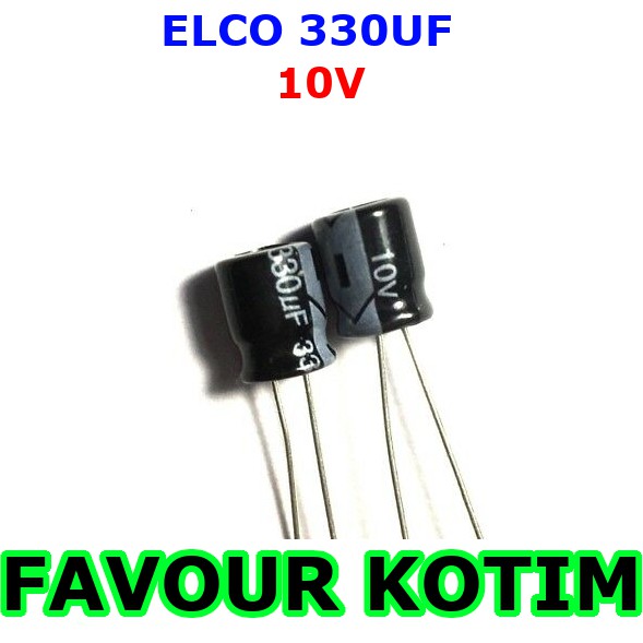 Jual ELCO ELKO 330UF 10V ELECTROLYTE CAPACITOR KAPASITOR FVKOTIM | Shopee Indonesia