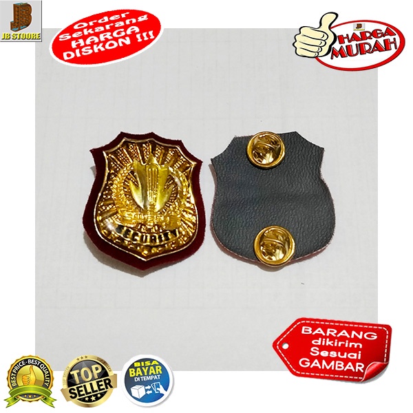 Jual Pin Safari Security Satpam Kuning / Pin Kewenangan Satpam Security ...