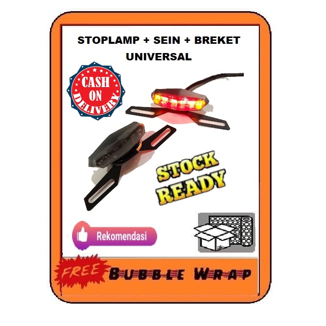 Jual Lampu led stoplamp sein sign sen motor stop High plus breket ...