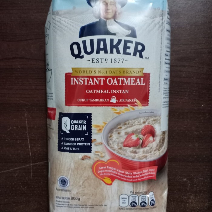Jual QUAKER INSTANT OATMEAL Tanpa Hadiah 800 GR ( Merah ) | Shopee ...