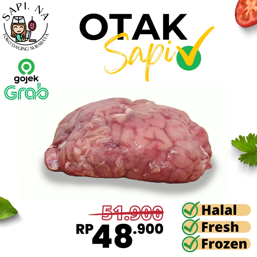 Jual Daging Jeroan Sapi Otak Sapi Murah Halal | Shopee Indonesia