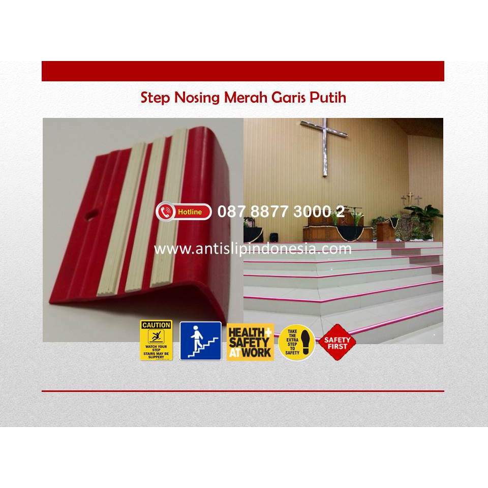Jual Stair Nosing Rubber/Step Nose/Lis tangga karet/lis karet SNR 7 ...