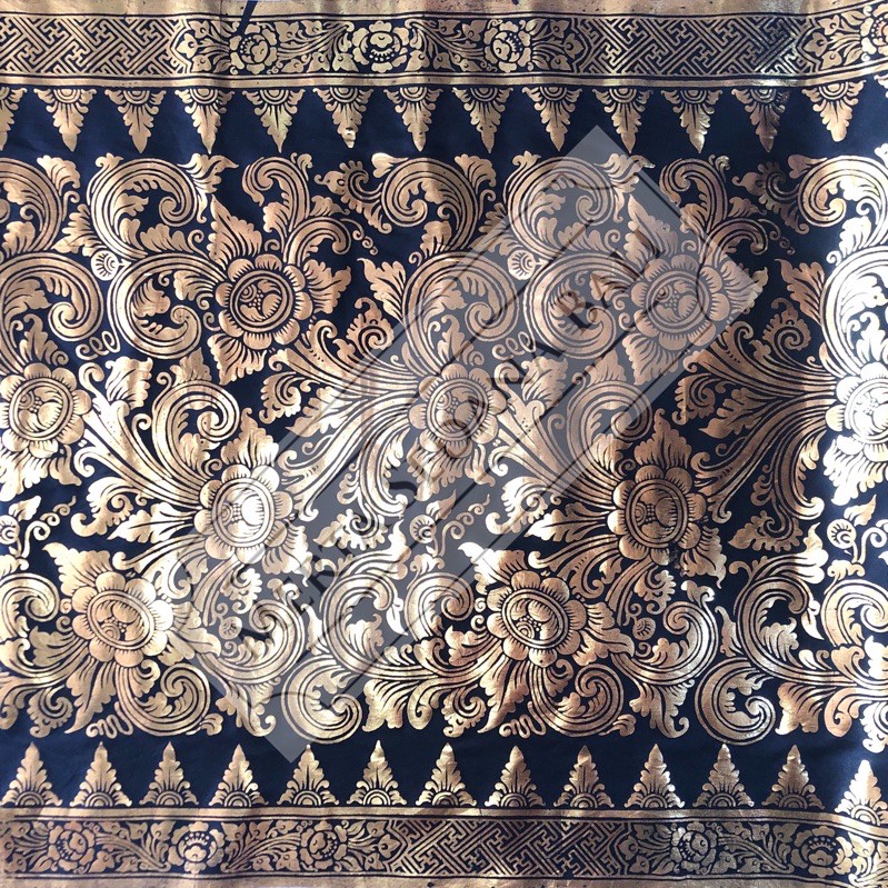 Jual Kain Satin Prada Dekorasi Motif Bunga Bali Beragam Warna Harga Per ...