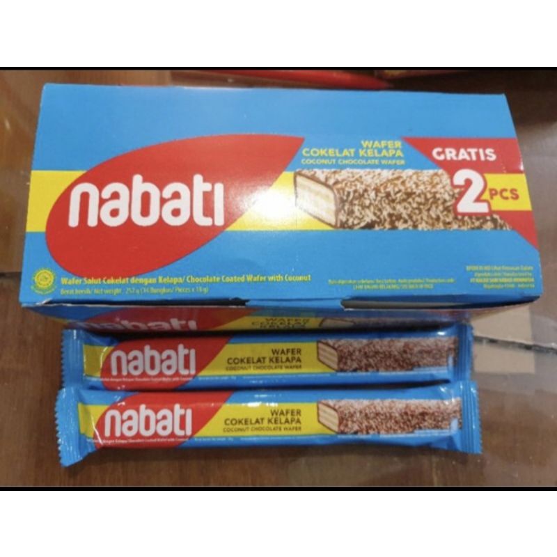 Jual Nabati Coated Kelapa Cokelat Goguma Korean Wafer Nabati Wafer ...