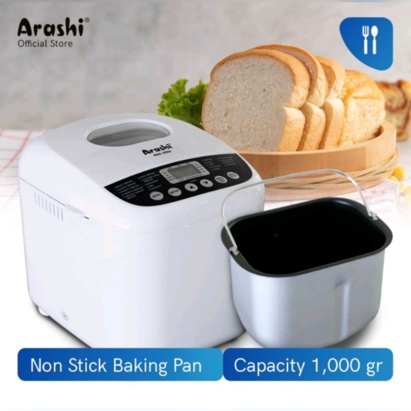Jual Bread Maker Arashi ABA 2005 Mesin Pembuat Roti ABA2005 1 kg Baking ...