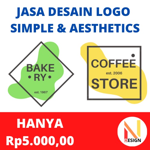 Jual Jasa Desain Logo Simple & Aesthetics | Shopee Indonesia