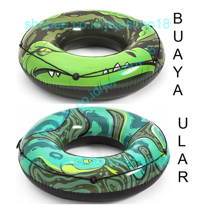 Jual Ban Renang Pelampung Anak Dewasa Reptil 119cm Floating Swim Ring ...