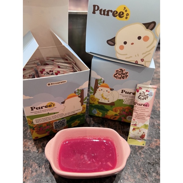Jual Puree to Go, Instant Puree Powder Sachet for Sugar Glider & Other ...