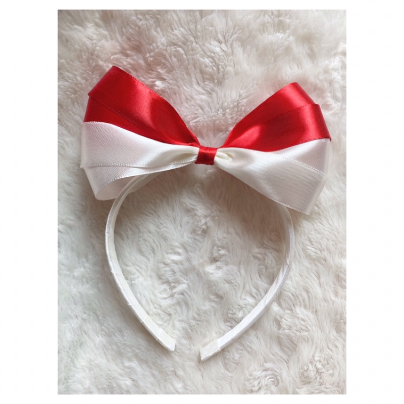 Jual Bando pita satin Merah Putih / Flowers / Bendera Indonesia ...