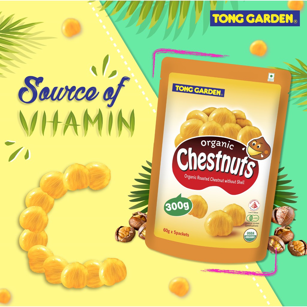 Jual Tong Garden Organic Roasted Chestnuts Without Shell - Kastanye ...