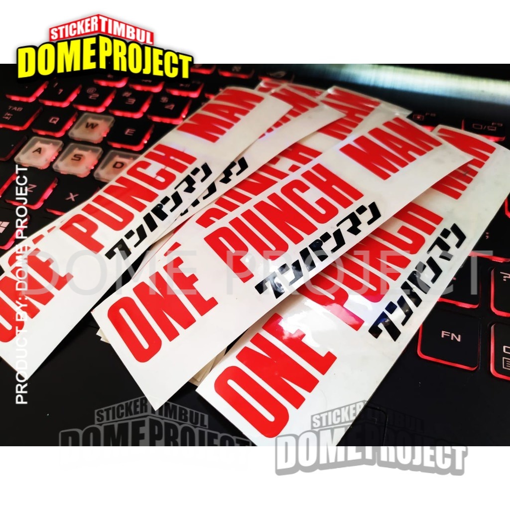 Jual [BUY3GET1] Stiker Cutting Tulisan ONE PUNCH MAN – Stiker Anime ...