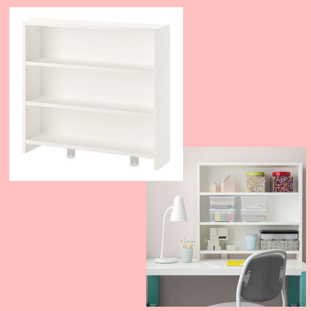 Jual PAHL Rak atas meja warna putih uk 64x60 cm, rak buku, rak ...