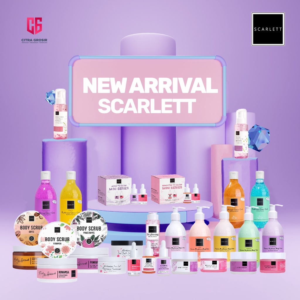 Jual Scarlett Whitening Series Paket Lengkap BPOM 100% RESMI ORIGINAL ...