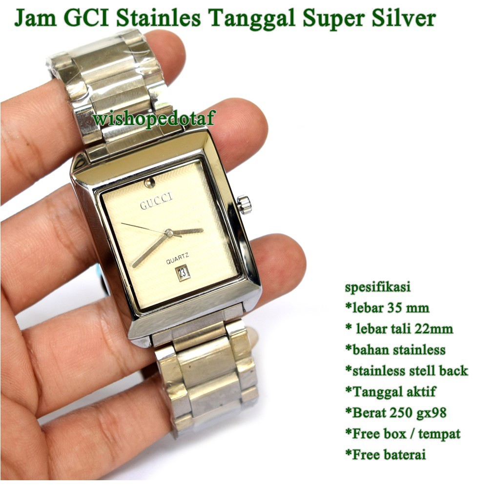 Jual jam tangan murah GX Stainles Tanggal Super | Shopee Indonesia