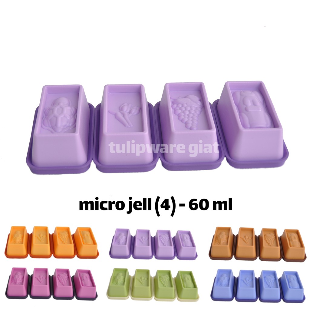 Jual Twin Tulipware MICRO GEL 60 ml Isi 4 CETAKAN AGAR Tulipware Kita ...