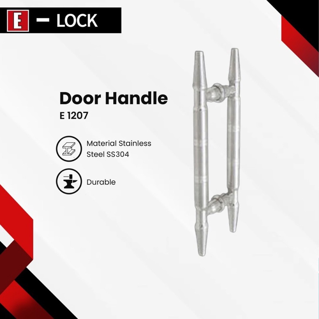 Jual Gagang Handle Pintu Kaca / Kayu Europe Enchanting E1207 E lock ...