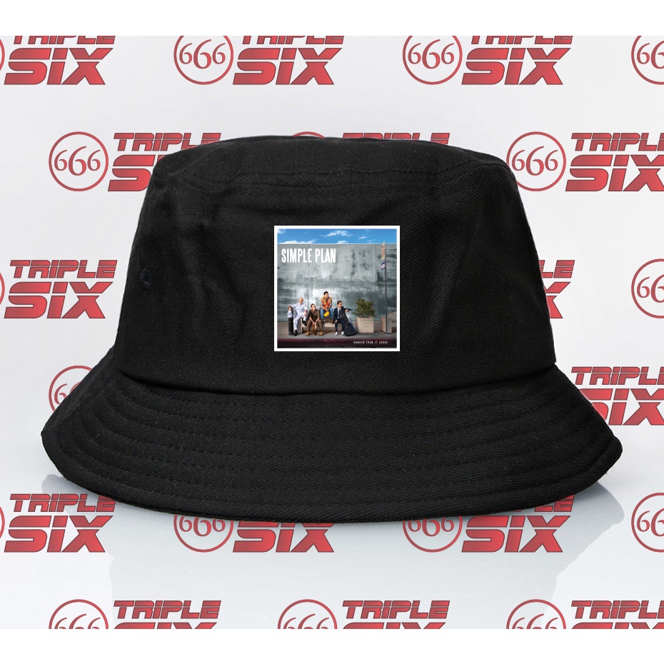 Jual Topi Bucket Simple Plan Harder Than it looks | Shopee Indonesia