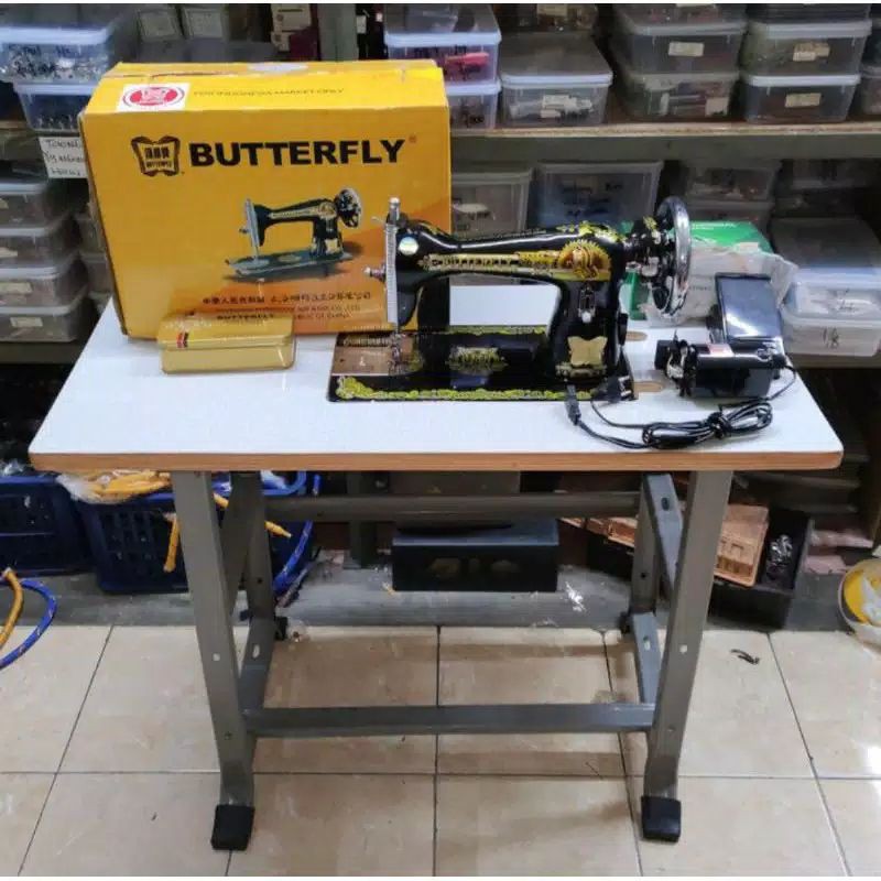 Jual Mesin Jahit Kecil Butterfly JA1-1 Komplit Set | Shopee Indonesia