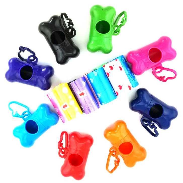 Jual Bone Dispenser Anjing dengan Plastik Pet Dog Waste Poop Bags ...