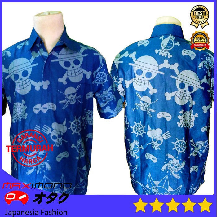 Jual Batik Anime Mugiwara Pirate - One Piece | Shopee Indonesia